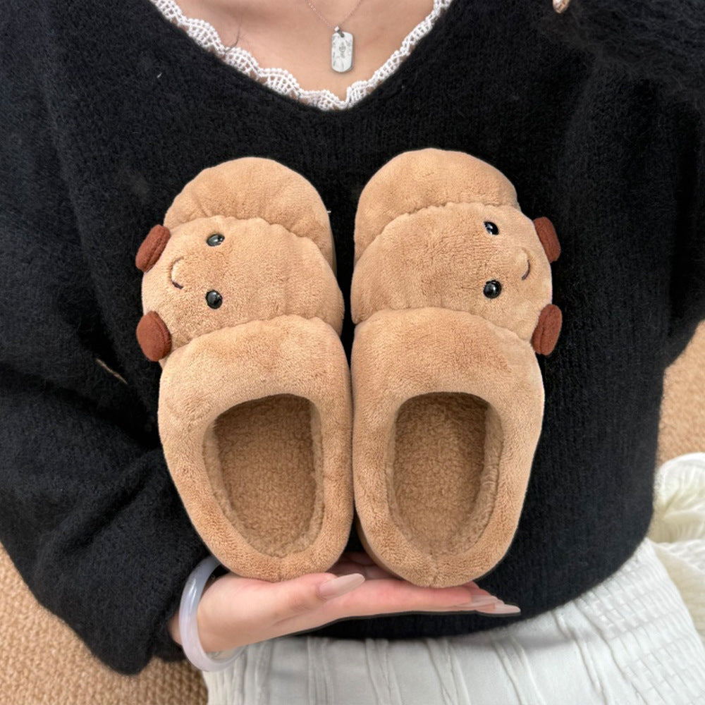 Croissant Bread Slippers - Soft Plush Novelty House Slippers – Luxe ...