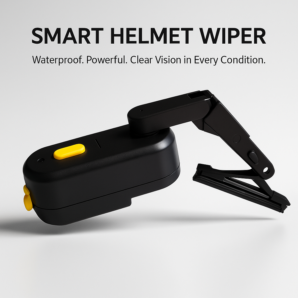Motorcycle Helmet Wiper 800mA - Automatic Visor Rain Wiper Blade – Luxe ...